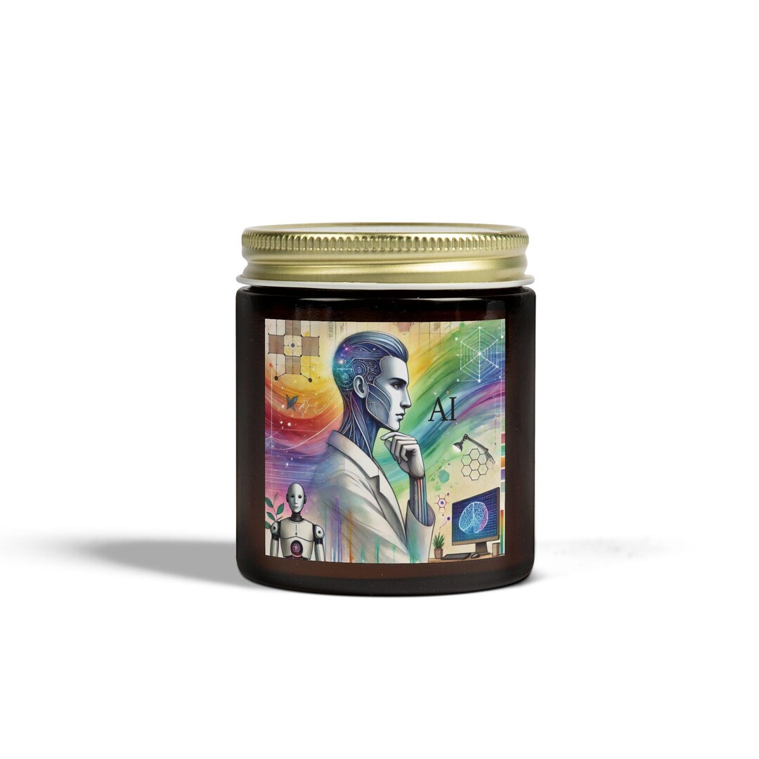 Artificial Intelligence AI Scented Candles Coconut Apricot Wax 4oz, 9oz ...