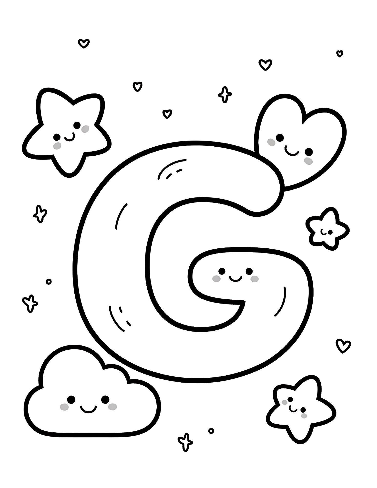 Alphabet Letter Coloring Pages 36 Pages for Kids and Adults Printable ...