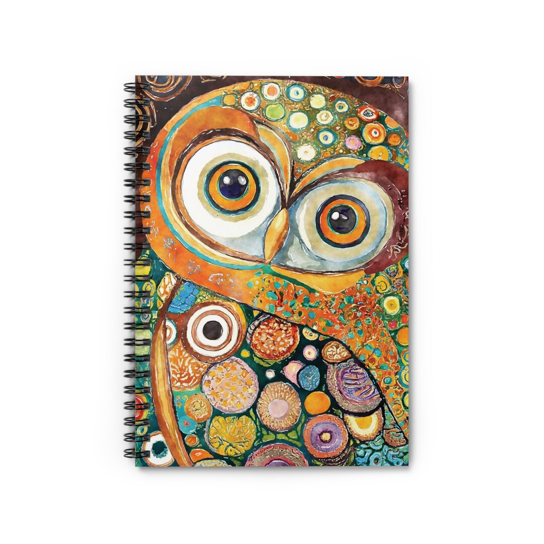Owl Notebook Journal: 6x8 Notebook Ruled Lines Perfect Gift Trending ...