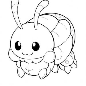 100 Cute Bugs Coloring Pages - 100 Pages Adult and Kid Coloring Pages ...