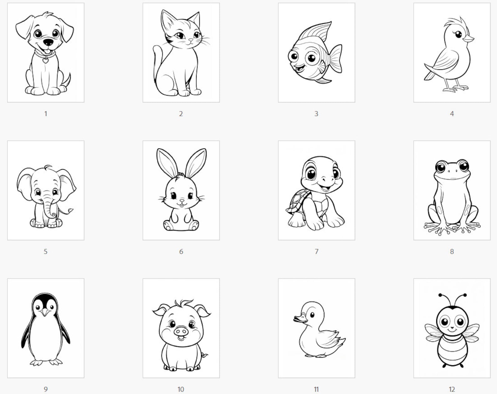 300+ Easy Coloring Pages for Kids Bundle Pages for Kids and Adults ...