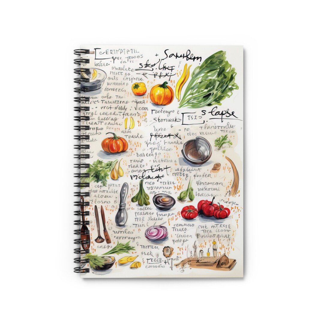 Vintage Food Recipe Notebook 118 Pages Best Selling Item Most Popular ...