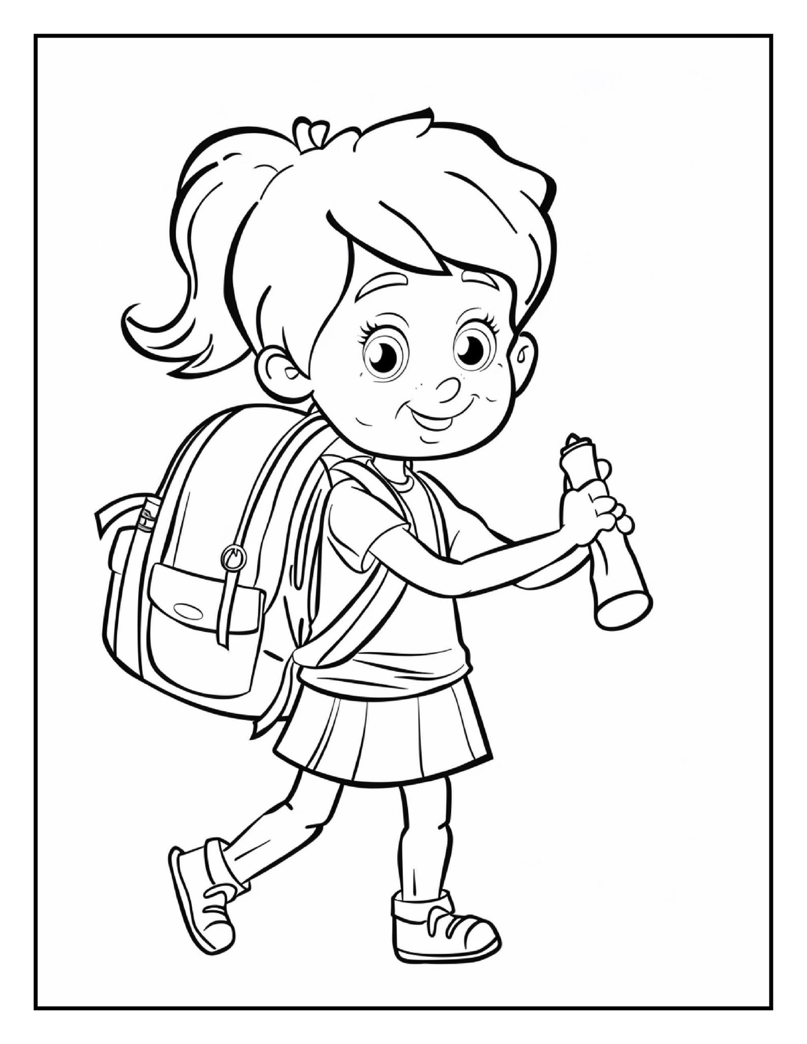 180 Back to School Coloring Pages for Kids - Printable Digital Instant ...