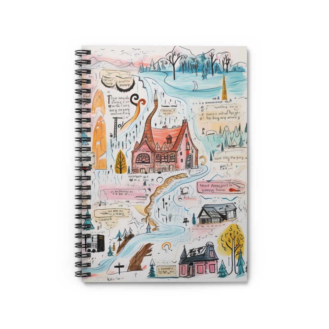 Vintage Notebook Winter Vintage Journal: 6x8 Notebook With Ruled Lines ...