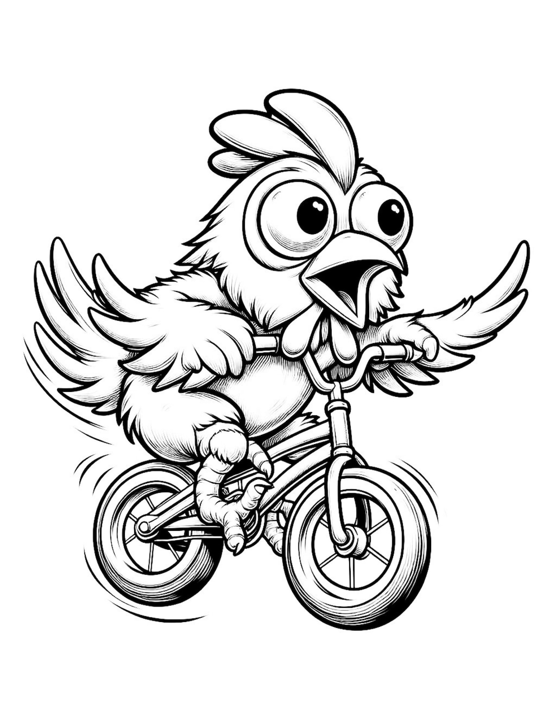 Best Seller 97 Crazy Chicken Funny Coloring Book Pages for Kids ...