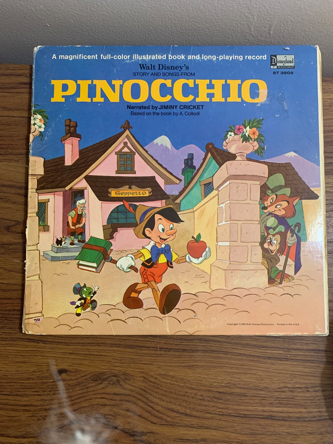 Redstorevintage Presents Vintage 1969 Walt Disney Pinocchio Record With ...