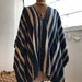 Indigo Cotton Poncho - Etsy