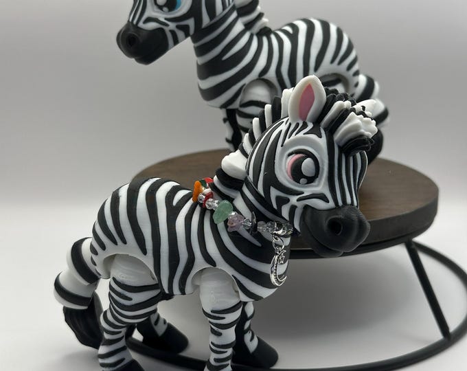 Vintage Hand Painted Leather Zebra Statue - Size of a Baby Zebra - Etsy