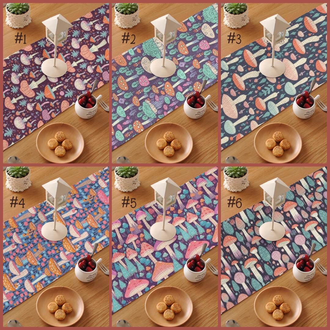 Retro Table Runners, Table Decor, Dining Room Decor, Table Runners ...