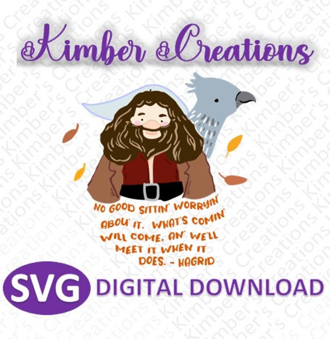Hagrid and Hippogriff No Good Sittin Worryin SVG Digital Cut File or ...