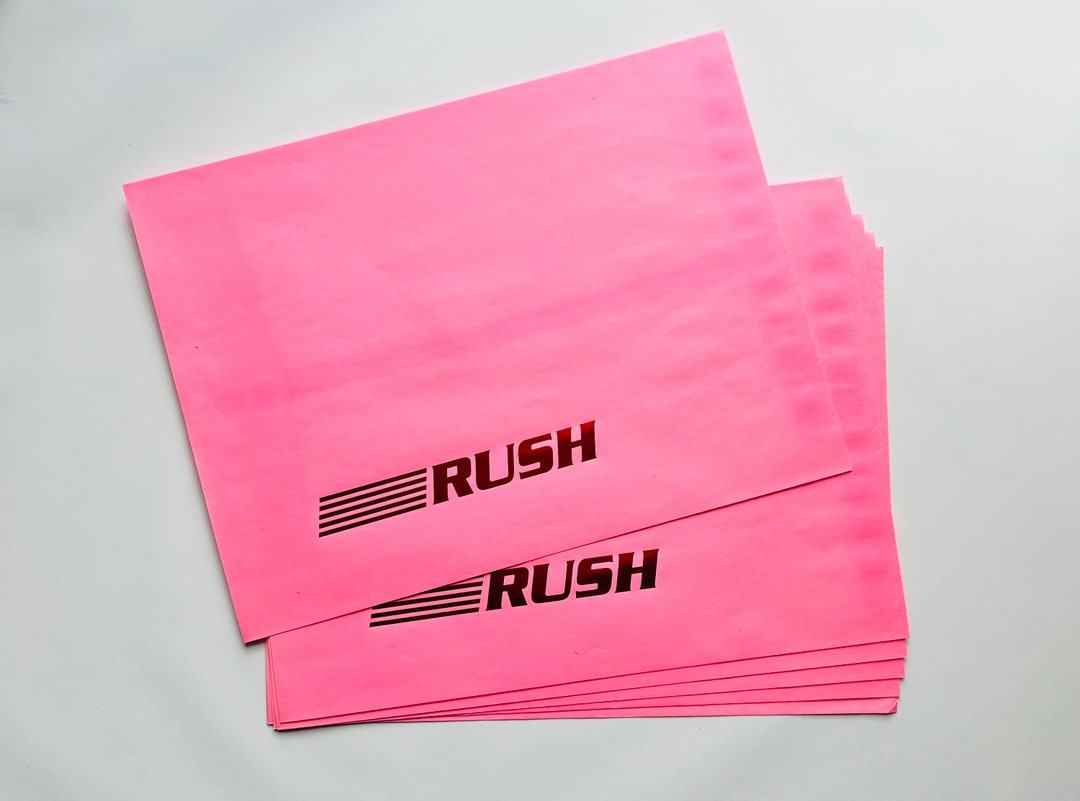 Hot Pink “rush” Mailing Envelope (set of 6) - Etsy