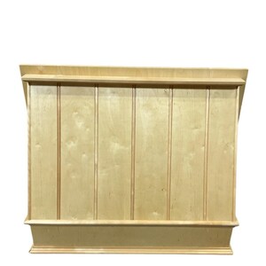 30" Wide Maple Wood Canopy Style Range Hood Finished in Maple Color ...