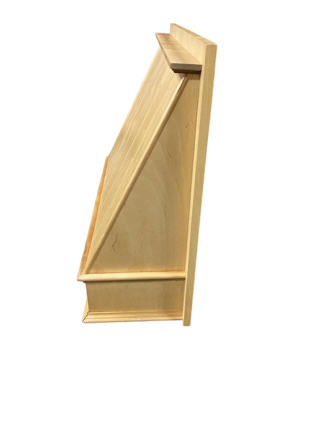 30 Wide Maple Wood Canopy Style Range Hood Finished in Maple Color With ...