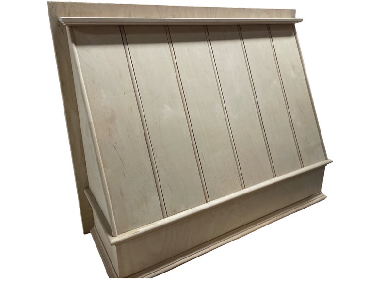 30" Wide Maple Wood Canopy Style Range Hood Unfinished With Trim - Etsy