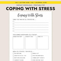 Daily Self Check In, Printable Mood Tracker, Wellness Worksheet for ...