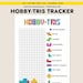 Hobby Tracker Printable Journal Page Wellness Tracker Daily Activity ...