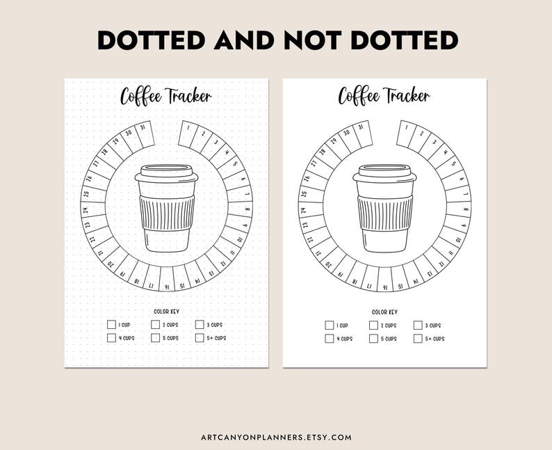 Monthly Trackers Bundle Printable Journal Pages Digital Planner A5 A4 ...