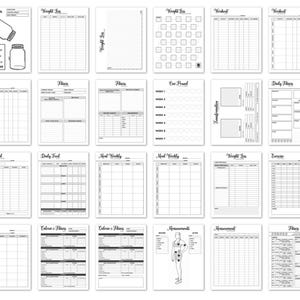 Fitness Planner Printable Health Planner Fitness Journal Printable ...