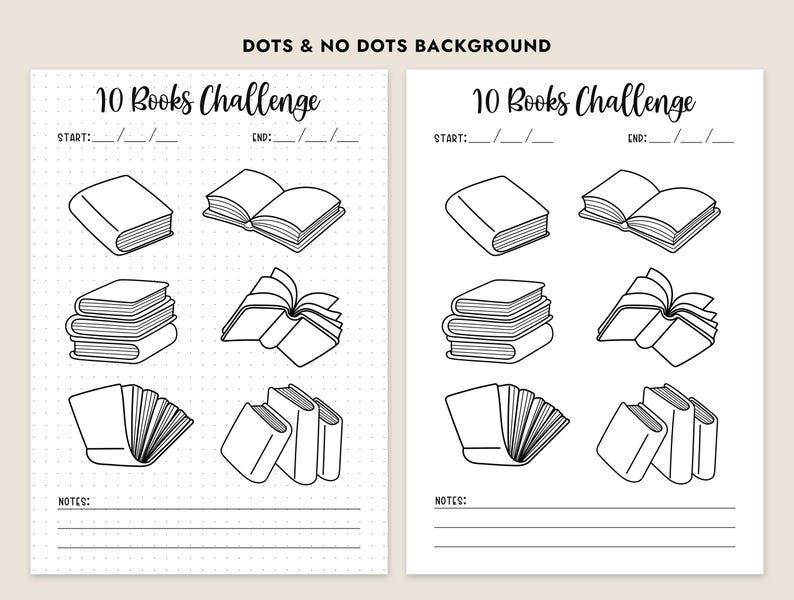 Reading Tracker Bundle Printable Journal Page Planner Book Reading Log ...