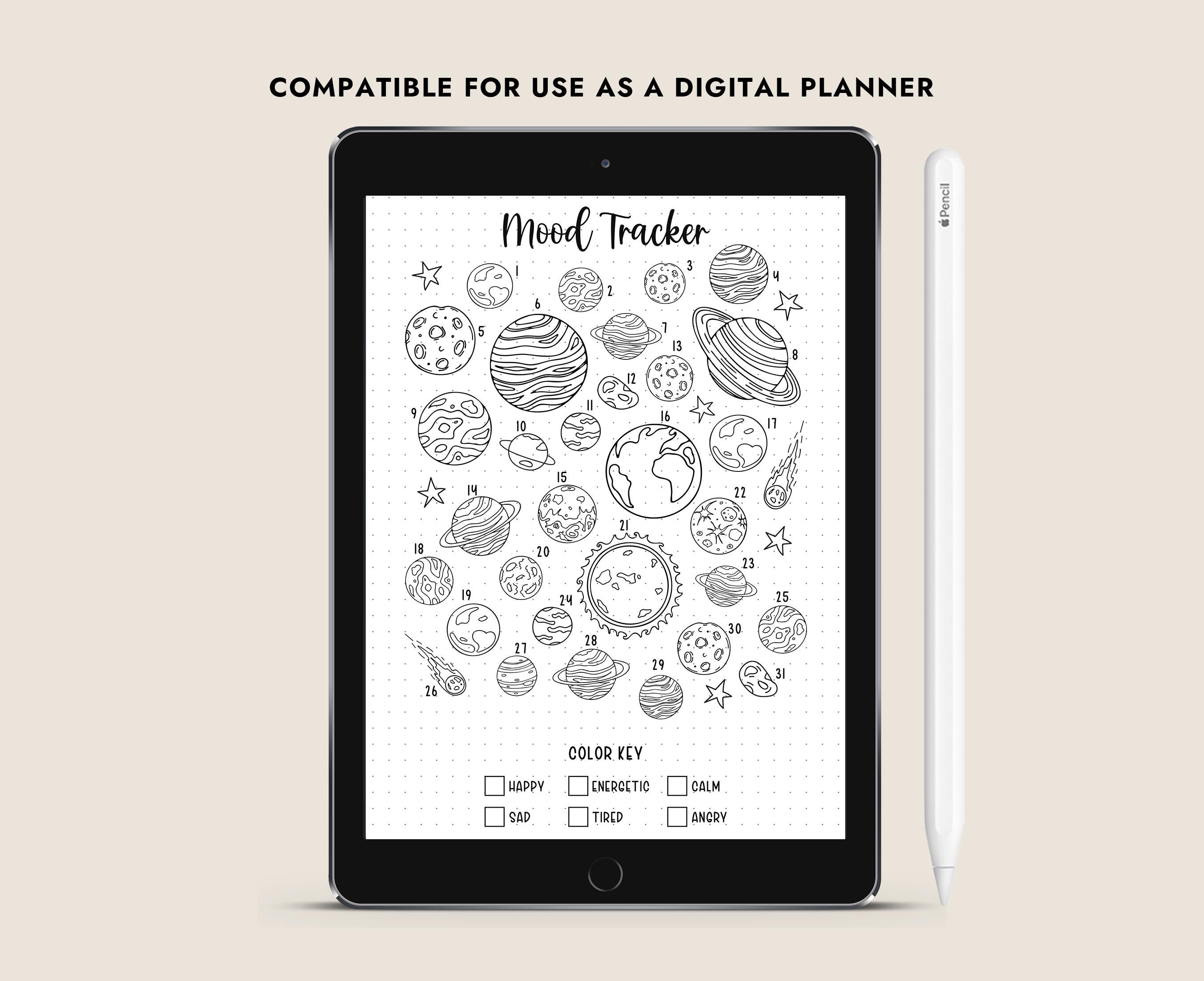 Mood Tracker Printable Daily Rating Tracker Rate My Day Planner Page 30 ...