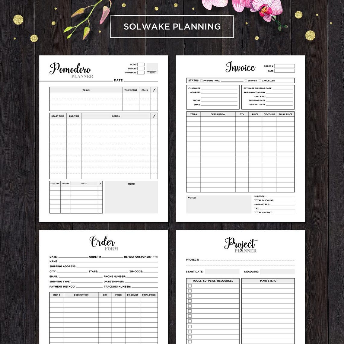 Small Business Planner Printable Home Business Planner Insert ...