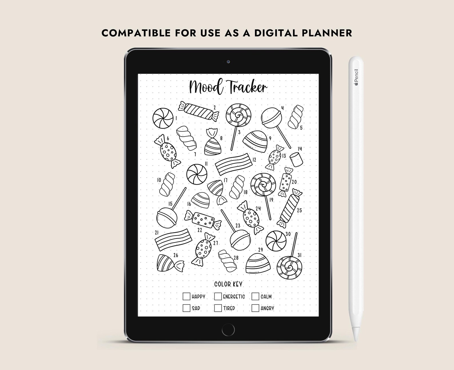 Mood Tracker Printable Daily Rating Tracker Rate My Day Planner Page 30 ...