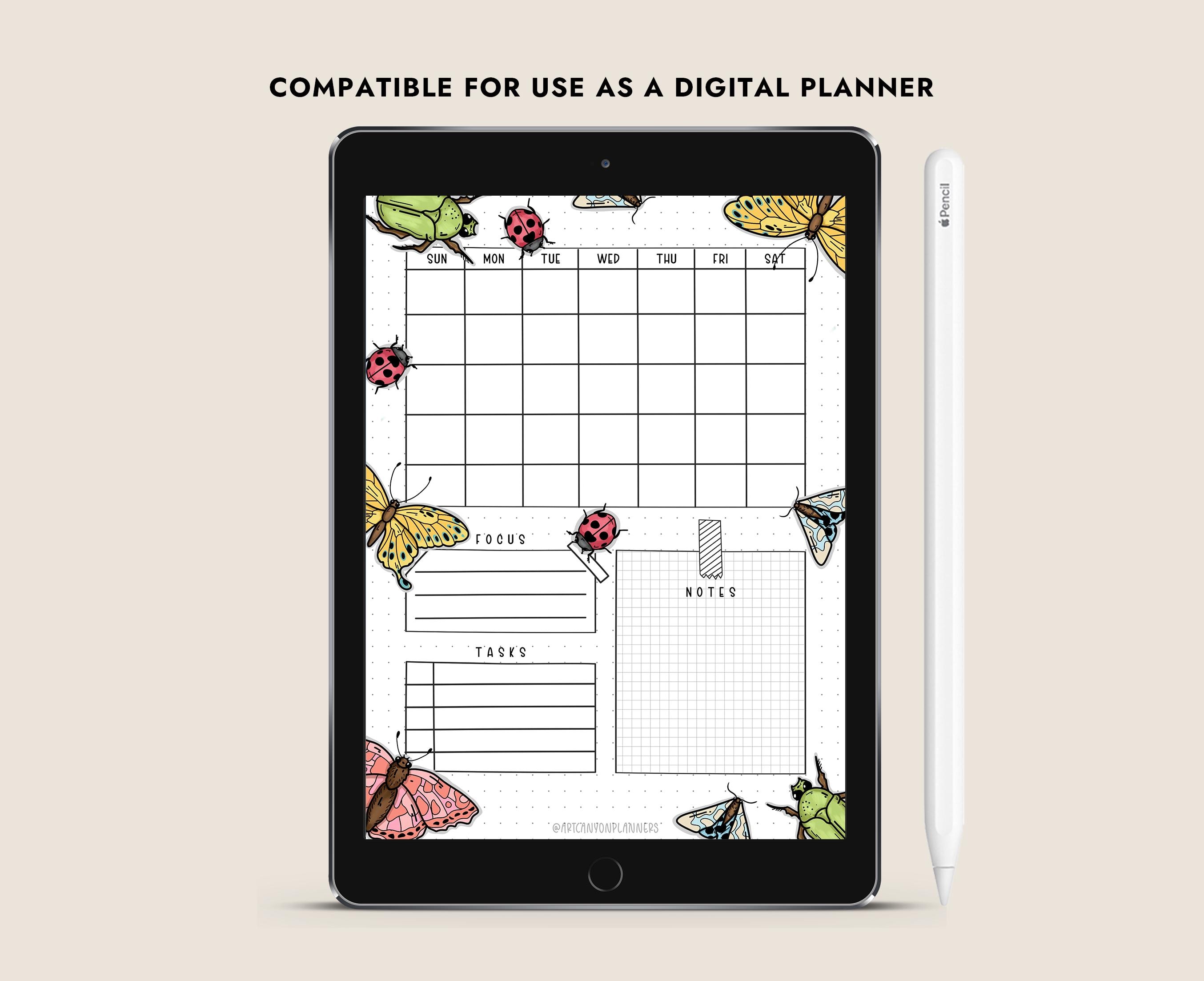 March Title Page Calendar Cover Page Printable Inserts Journal Bundle ...
