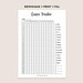 Genre Tracker Printable Reading Journal Page Bookworm Planner Insert A4 ...