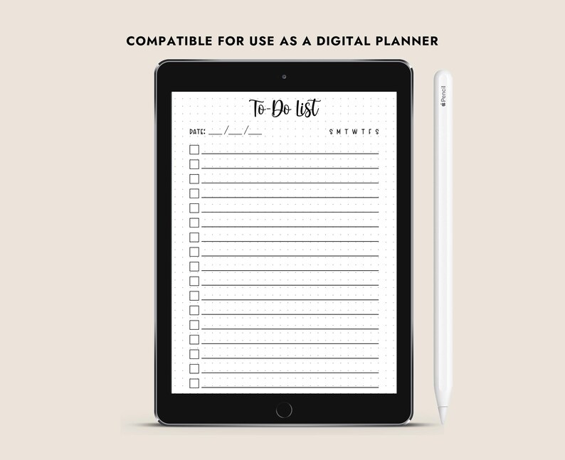 Minimal to Do List Printable Journal Simple Tasks List Task Organizer ...
