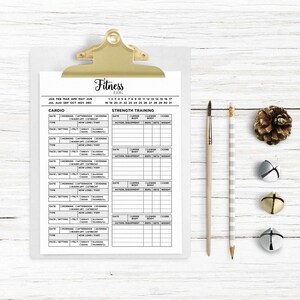 Fitness Planner Printable Health Planner Fitness Journal Printable ...