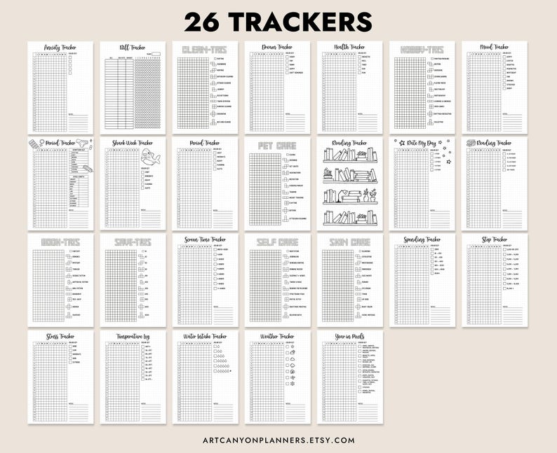 2025 Yearly Journal Bundle Printable Journal Pages - Etsy