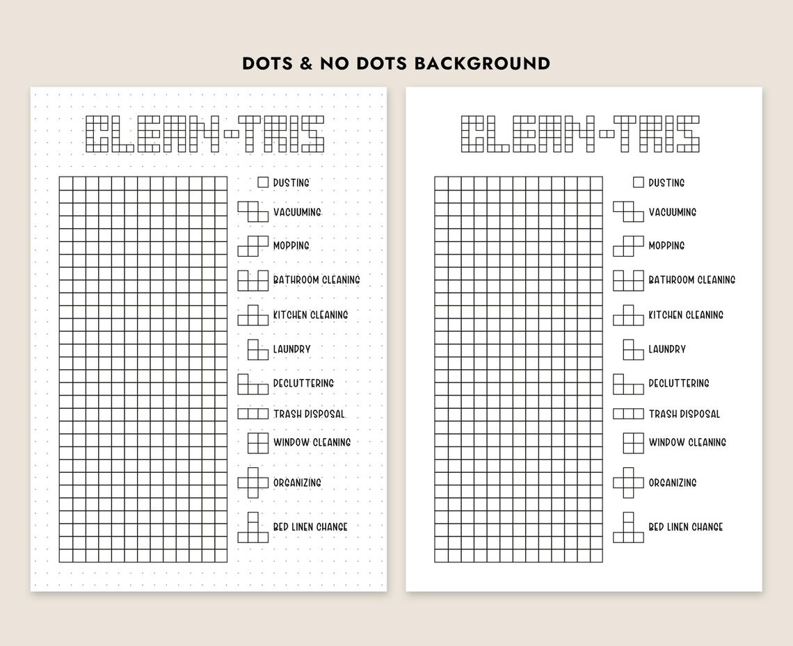 Adulting Tracker Yearly Printable Journal Page Fun Habit Tracker Adult ...