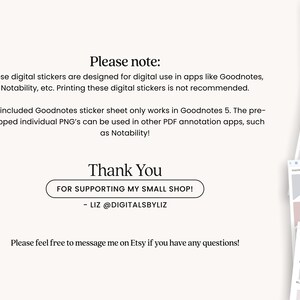 60 Digital Stickers Pre-cropped Png's & Goodnotes Sticker Sheet ...