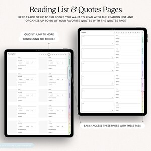 Digital Reading Journal, iPad Reading Planner, Reading Tracker ...