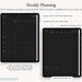 Undated Digital Planner Dark Mode, Goodnotes Planner, Notability ...