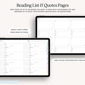 Digital Reading Journal, iPad Reading Planner, Reading Tracker ...