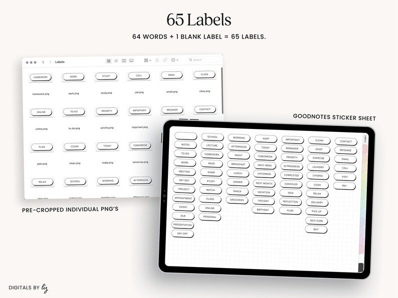 317 Digital Stickers light Mode Pre-cropped Png's & - Etsy