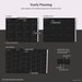 Dark Mode 2024 2025 Midyear Digital Planner, Landscape Hyperlinked iPad ...