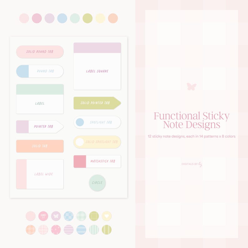 Pastel Spring Digital Stickers, 1300+ Individual Pngs & Goodnotes ...