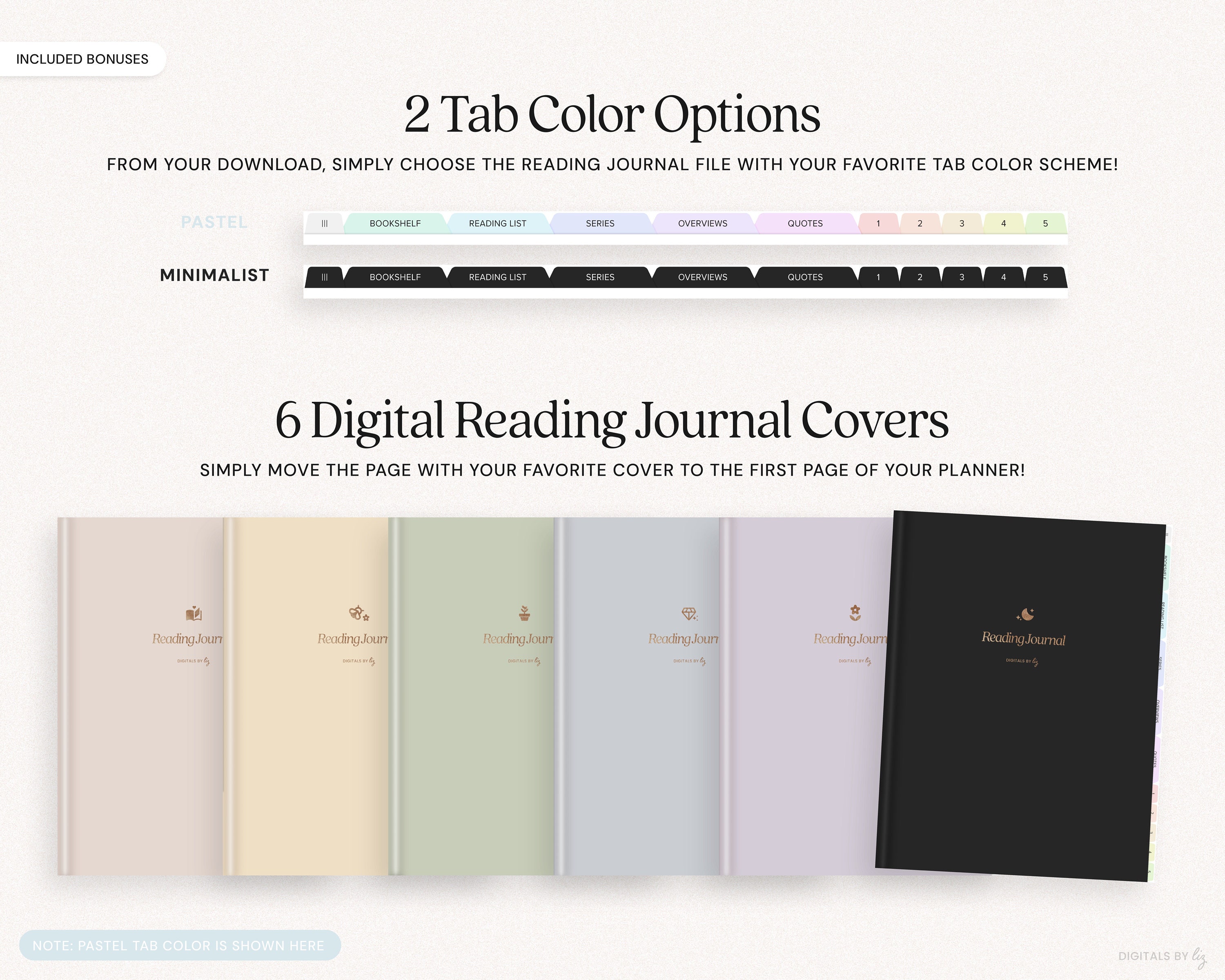 Digital Reading Journal, iPad Reading Planner, Reading Tracker ...