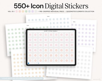 Digital Notebook 7 Hyperlinked Tabs Portrait Digital Journal - Etsy