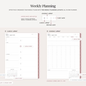2025-2026 Midyear Digital Planner, Portrait Hyperlinked iPad Planner ...