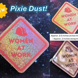 Sticker: "women at Work" Construction Site Sign --- Bar-b Barbara ...