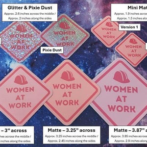 Sticker: "women at Work" Construction Site Sign --- Bar-b Barbara ...