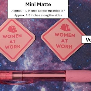 Sticker: "women at Work" Construction Site Sign --- Bar-b Barbara ...