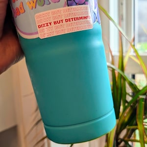 Dizzy but Determined Sticker - Glossy Vinyl Sticker - 2 Inches Across ...