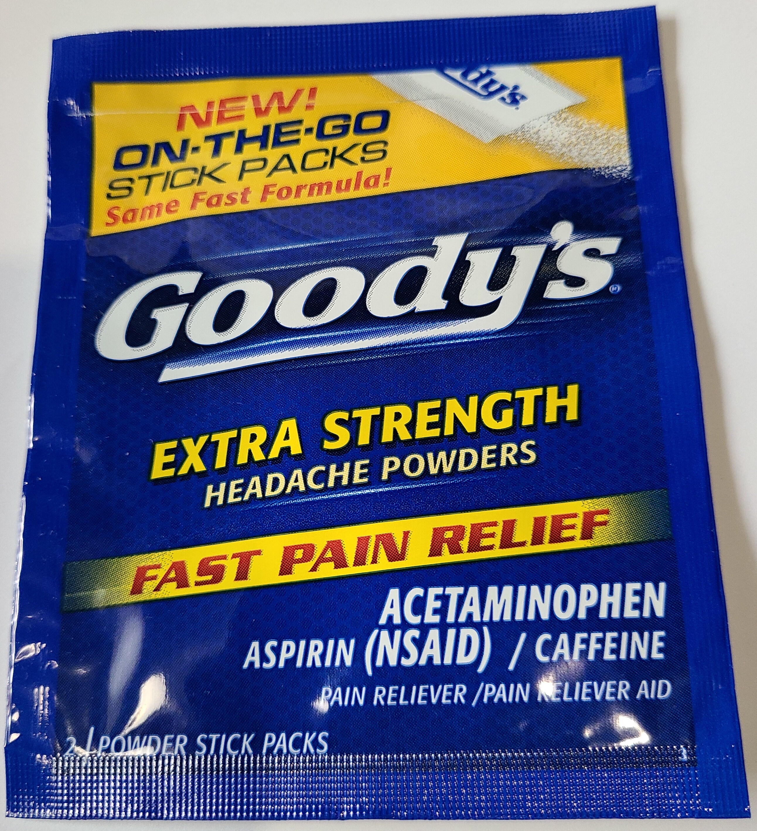 Goodys Powder Sampler Extra Strength Two Power Stick Packs 3-pack 6 ...