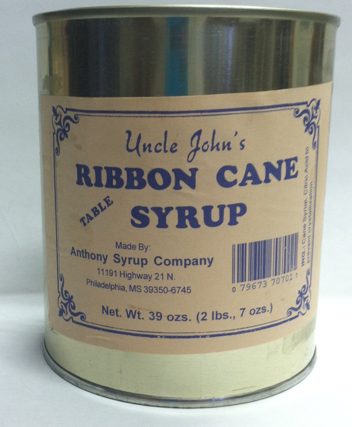 Ribbon Cane Syrup in a 2 Lb 7oz Metal Can | Etsy