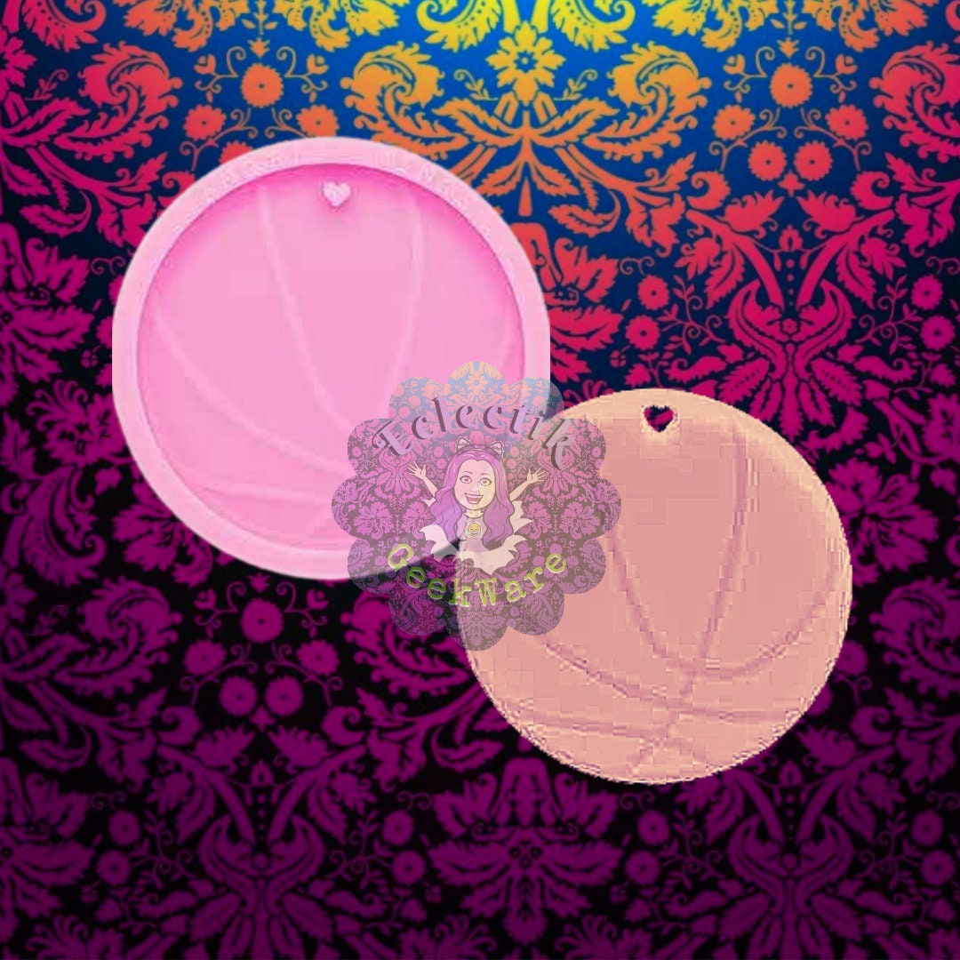 Basketball Mold With Keychain Hole Basketball Mold Cake Mold Epoxy ...