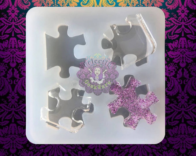 Puzzle Piece Mold Autism Awareness Puzzle Pieces Epoxy Resin Polymer ...